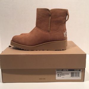 UGG | Shoes | Ugg Kara Chestnut Mini Suede Boots | Poshmark